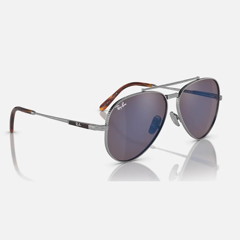 Ray Ban AVIATOR II TITANIUM RB8225 3139O4 62